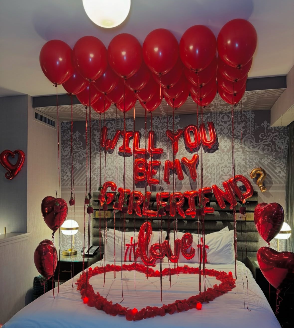 romantic room setup service